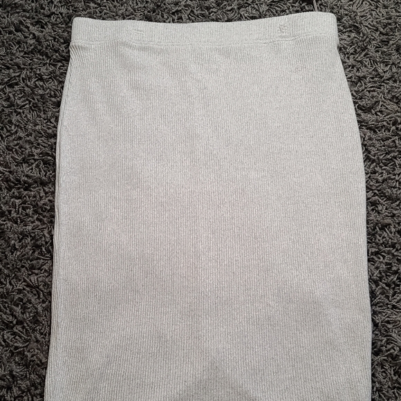 a new day | Skirts | A New Day Gray Womens Ribbed Knit Skirt X Fitted ...